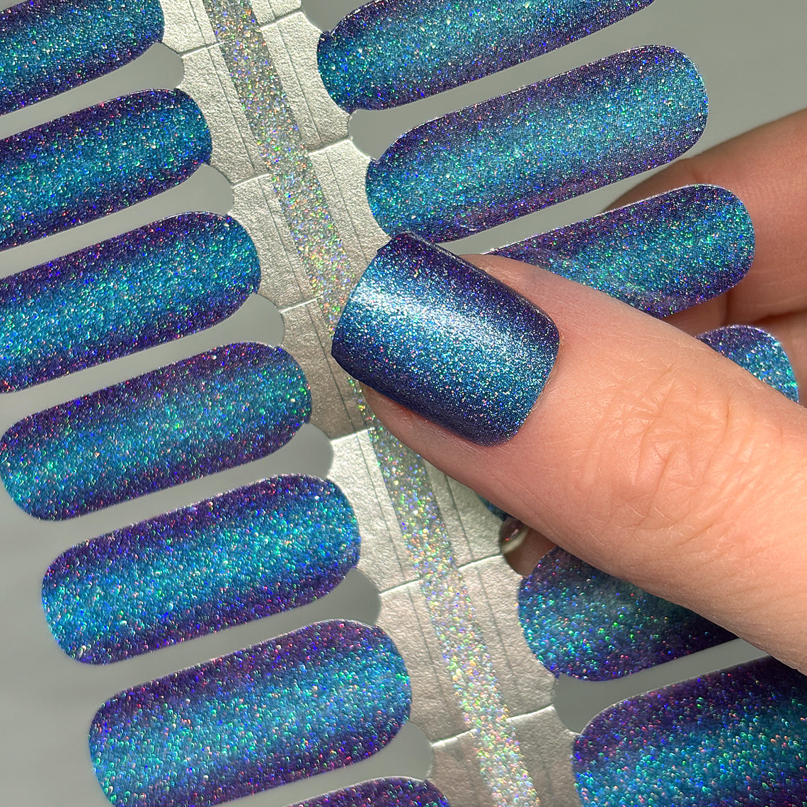 Aruba Ombre Nail Wraps (GLITTER) – Nail-Fox