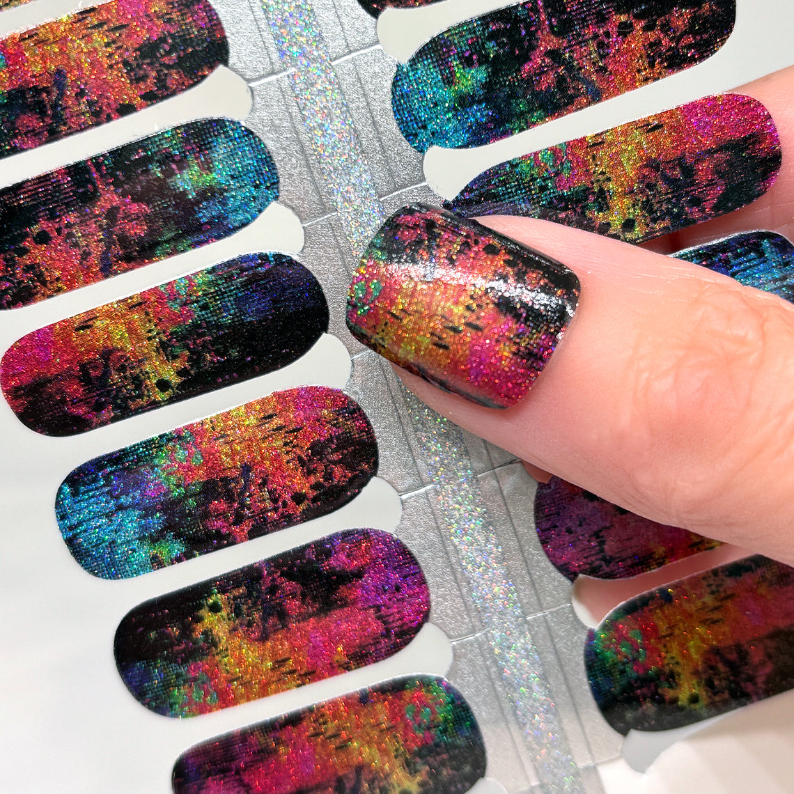 Color Splash Nail Wraps (GLITTER) – Nail-Fox