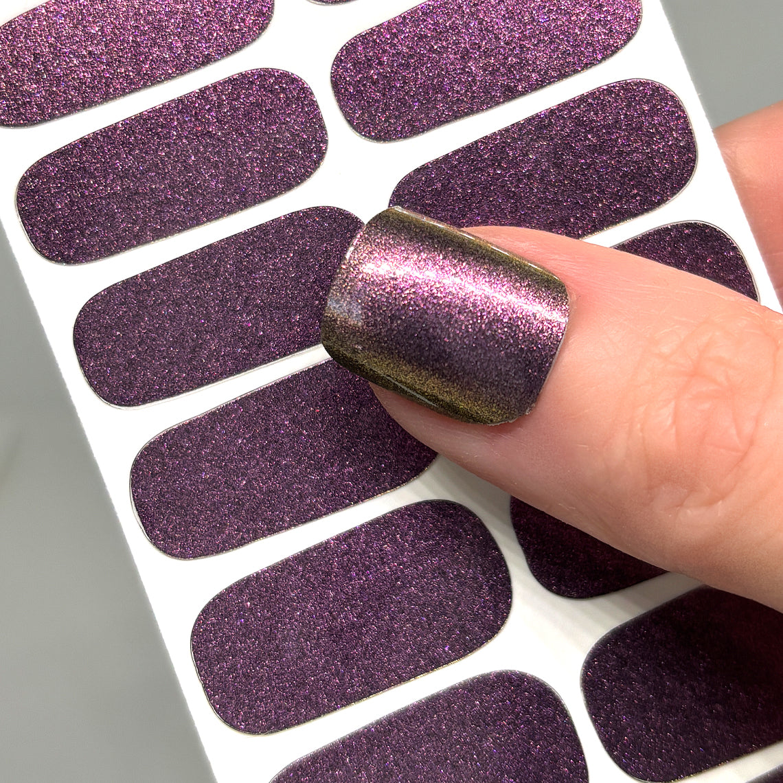 Mystic Orchid Exclusive Nail Wraps (Color Shift Black/Mauve/Purple ...