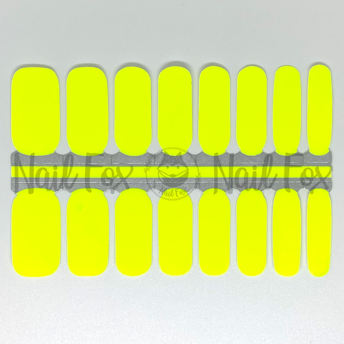 Neon Yellow Solid Nail Wraps – Nail-Fox
